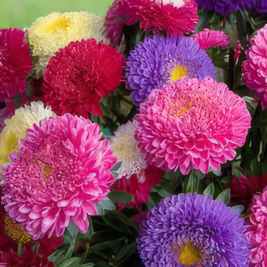 Princess Aster Mix Seeds - Organic & Heirloom | Canada